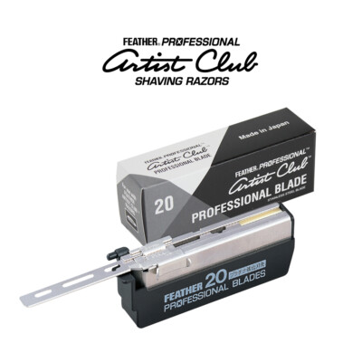 Feather Artist Club Shaving Razor Professional Blades Pro 20 - 1 pk of ...
