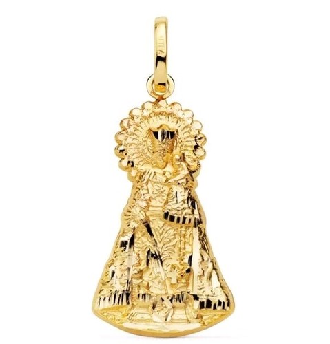 Pendant Gold 9k 375 Mls. Silhouette Virgin of The Homeless 26x15 MM 1 ...