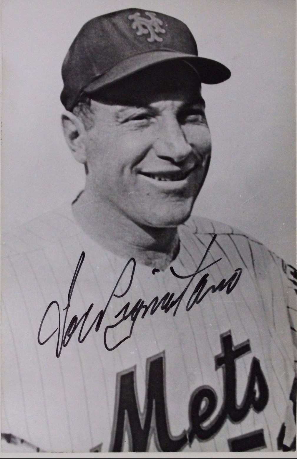 JOE PIGNATANO NewYork Mets Dodgers Athletics Giants Autographed 3x5 ...