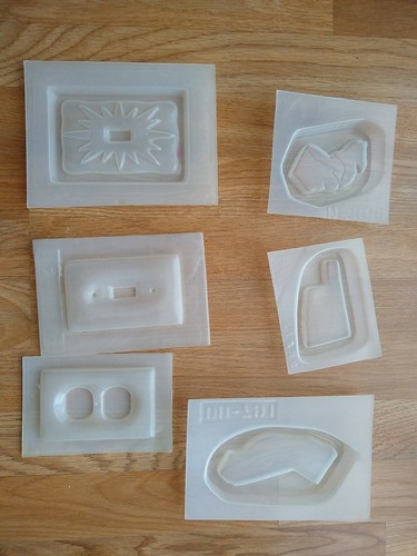 Used Resin Lot Light Switch Plate Outlet STATES Casting Silicone Molds ...