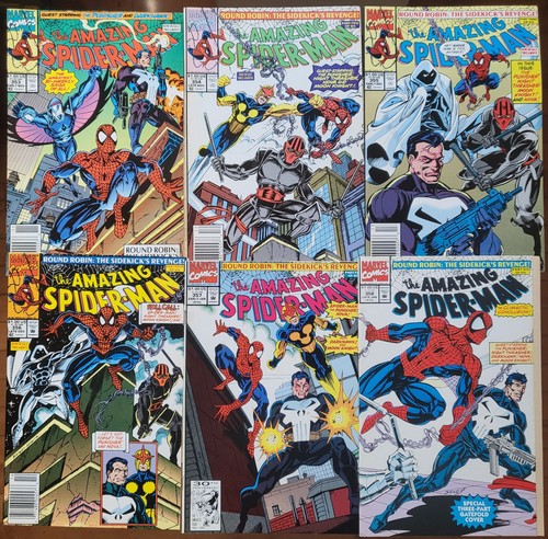 Amazing Spider-Man #353-358 (Round Robin Sidekicks 1-6) VF PUNISHER ...