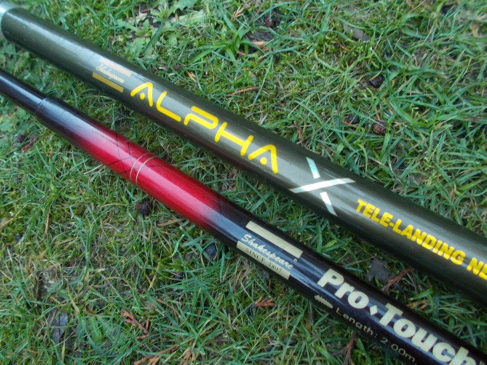 Shakespeare telescopic fishing landing net poles (set of 2) FISHING SET ...