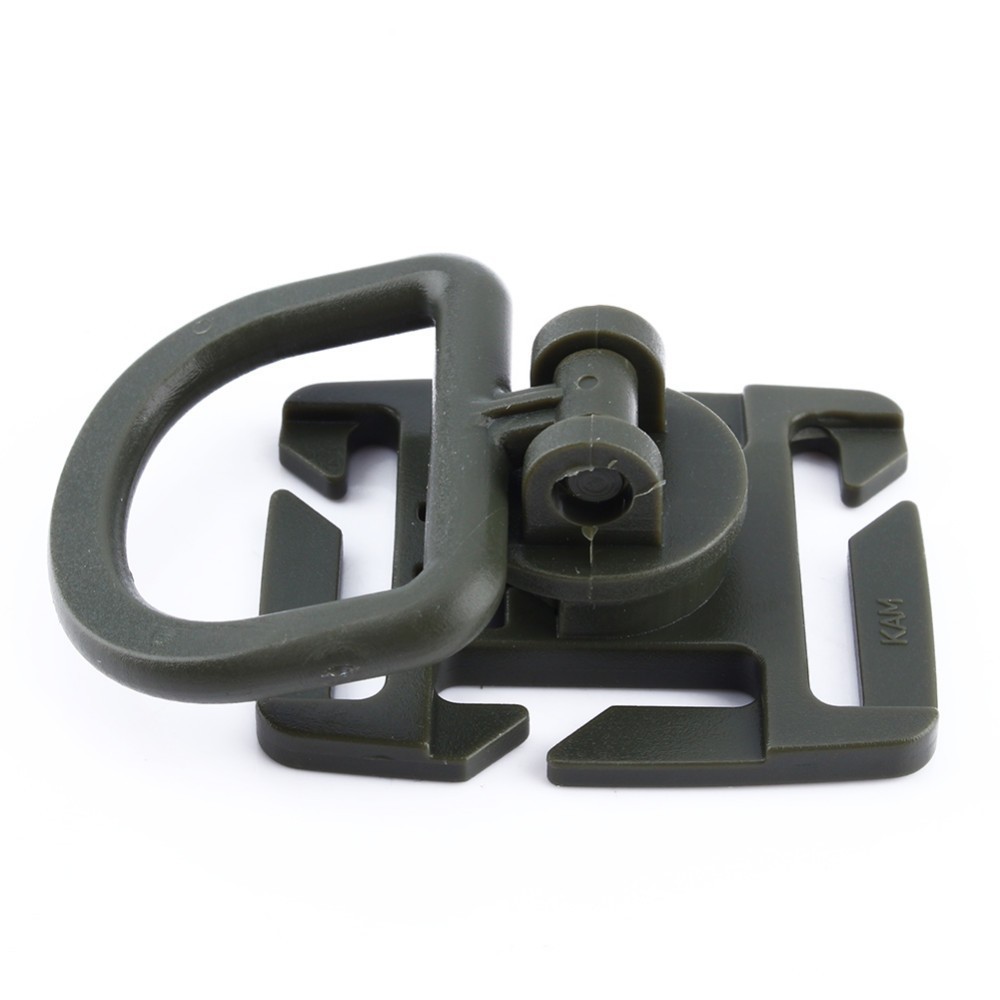 Swivel D Ring Clip Molle Webbing Clamp Tactical Backpack Attach Strap ...