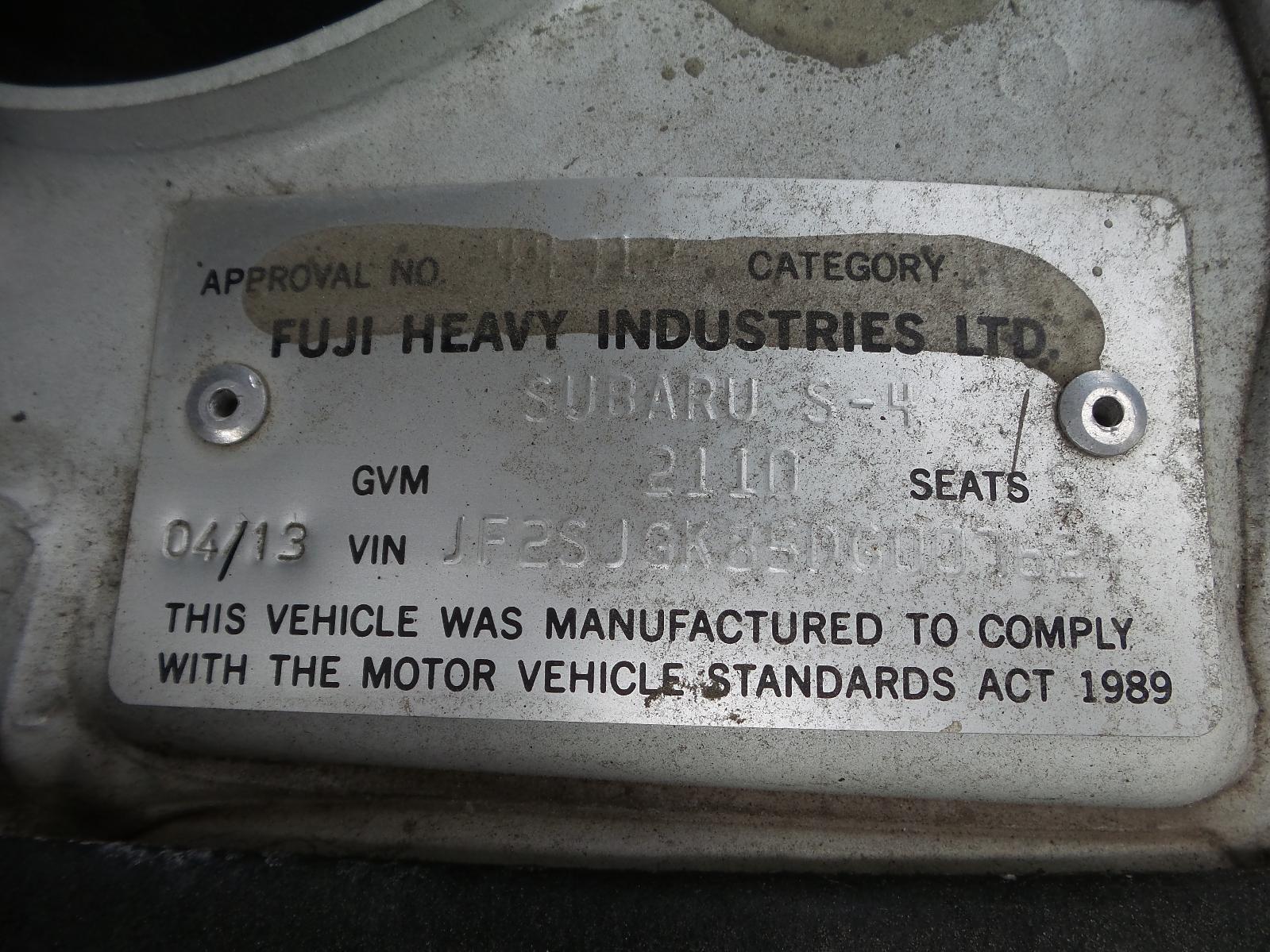 SUBARU FORESTER POWER WINDOW SWITCH LEFT LHS LH REAR SJ 12/12-08/18 ...