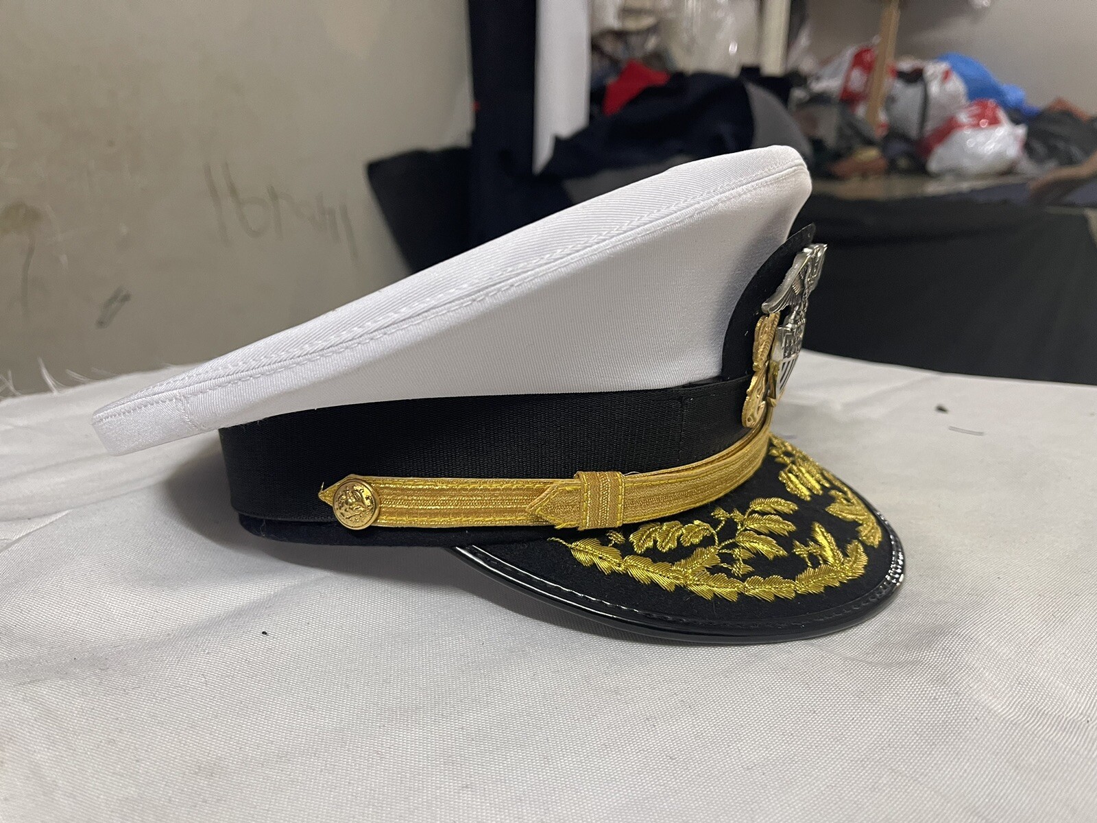 New WWll US Navy Officer Hat , US Navy Admiral Cap Repro 7 1/4 | eBay