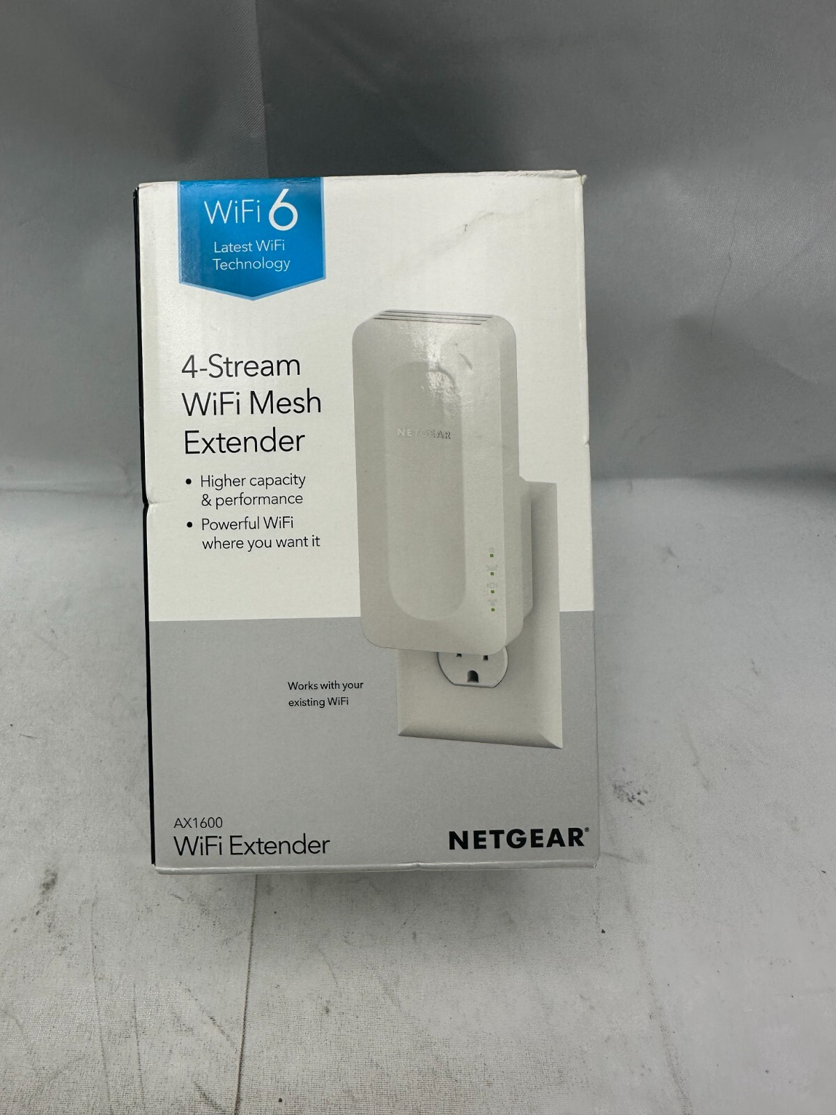 NETGEAR - EAX12 AX1600 WiFi 6 Mesh Wall Plug Range Extender NEW SEALED ...