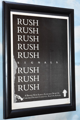 RUSH band Framed A4 1982 signals ALBUM original promo ART poster | eBay