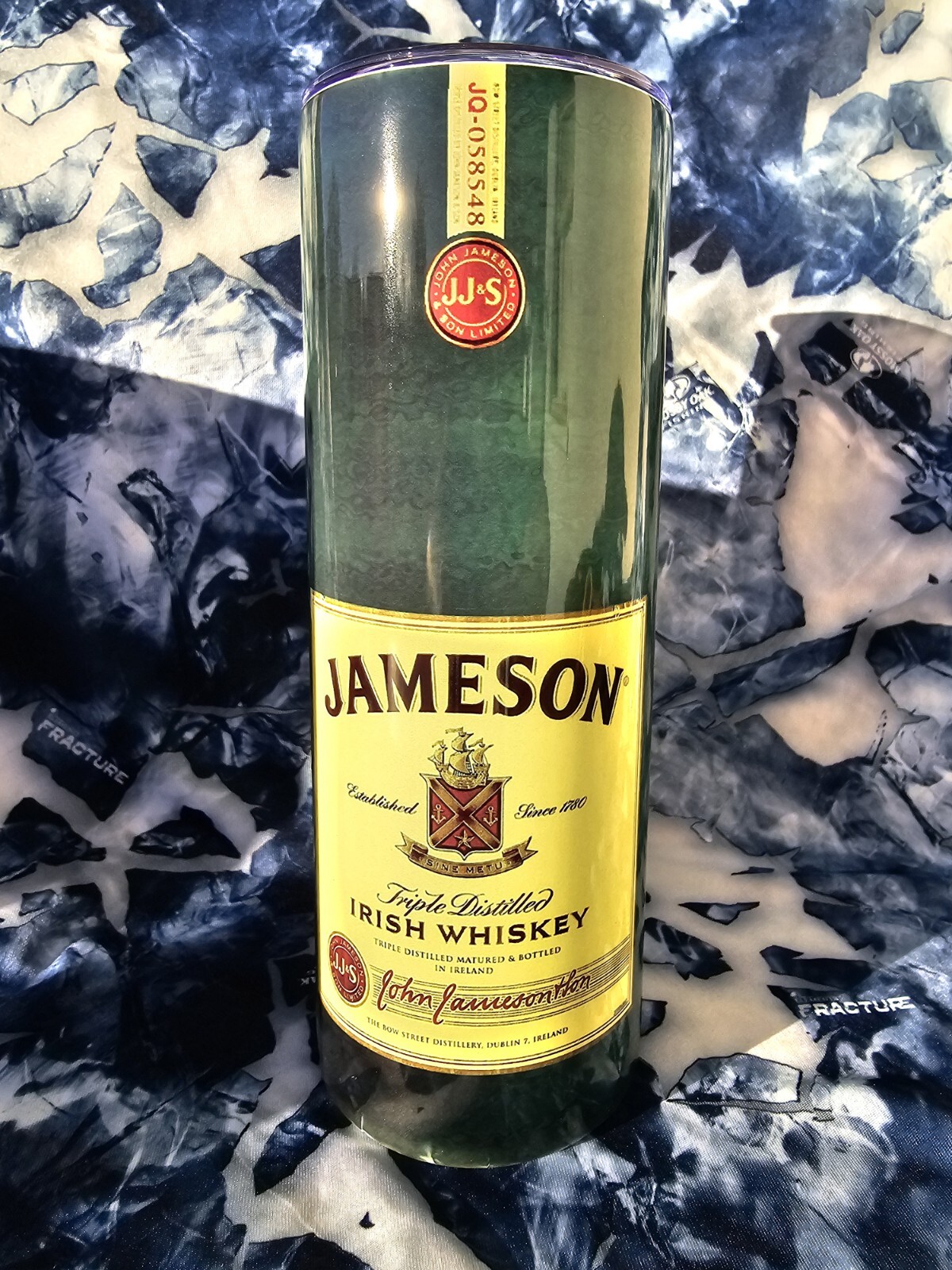 JAMESON IRISH WHISKEY TUMBLER- One 20oz Metal Insulated Tumbler, Lid ...