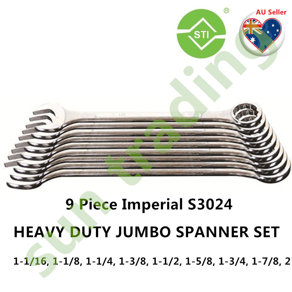 SUPATOOL Jumbo Combination Spanner 9pcs set Imperial S3024 AND 10pcs ...