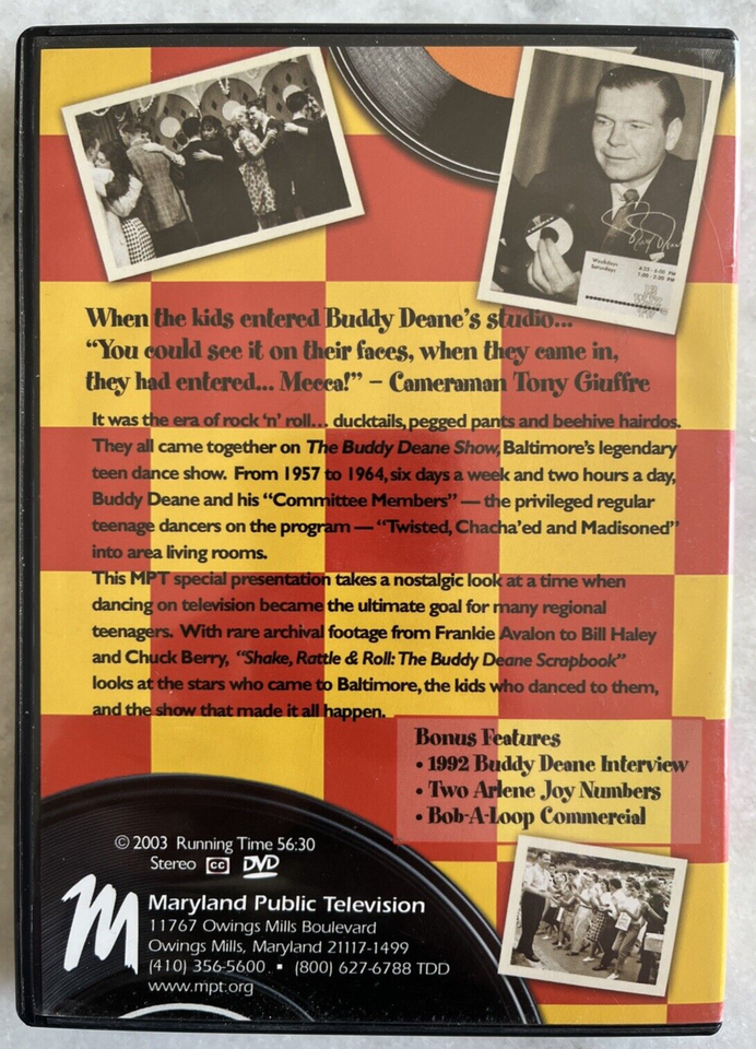 Shake, Rattle, & Roll: The Buddy Deane Scrapbook (DVD 2003) Baltimore ...