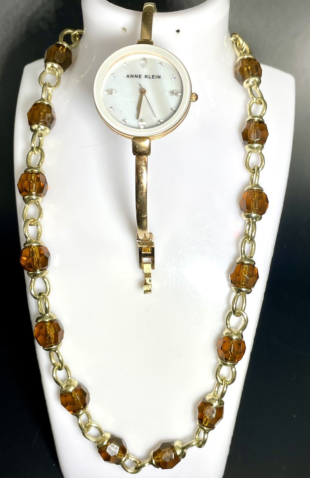 Anne Klein Collection Necklace & Watch - Gem