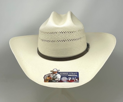 RESISTOL GEORGE STRAIT RANGE T 10X STRAW COWBOY HAT | eBay