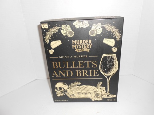 New - University Games Murder Mystery Party - Bullets and Brie - Ages ...