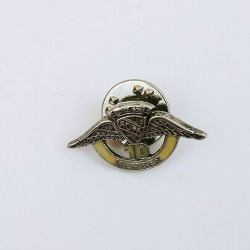 Aircraft Owners & Pilot's Association Metal Lapel 10 Yr. Member Pin ...