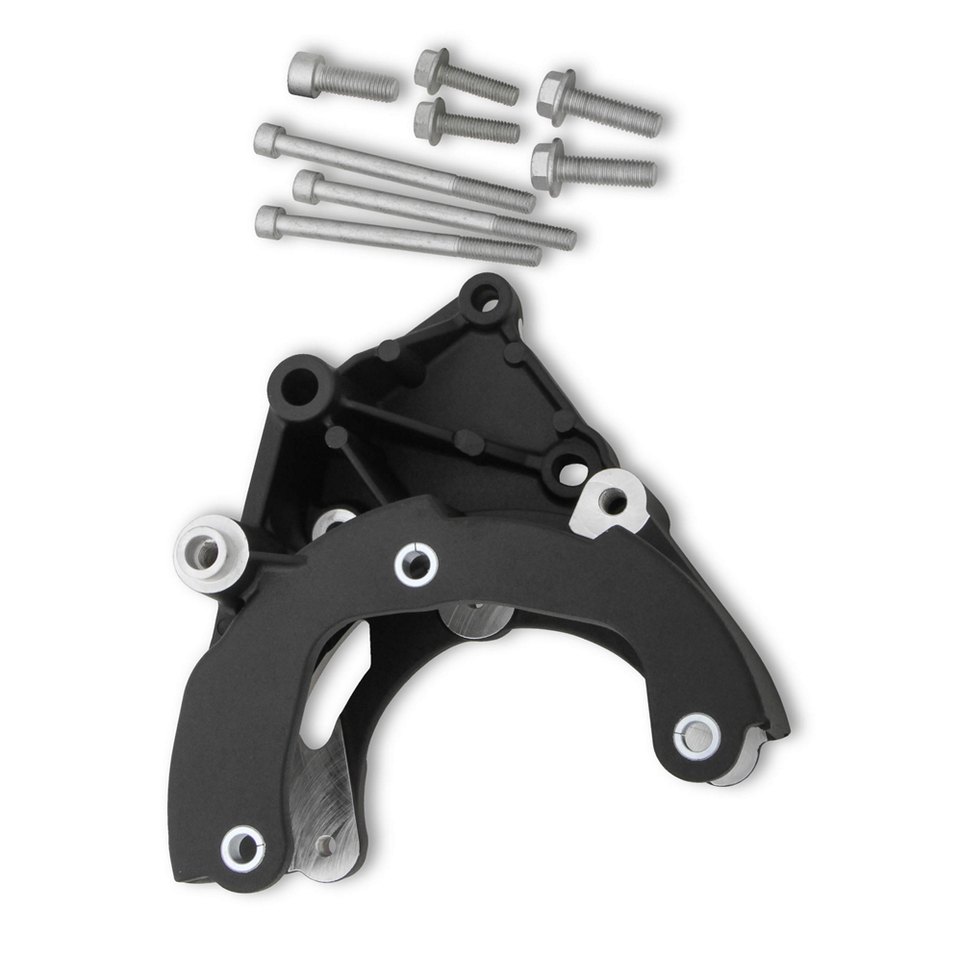 Holley LS High-Mount A/C Accessory Drive Bracket, Cast Aluminum, Black ...