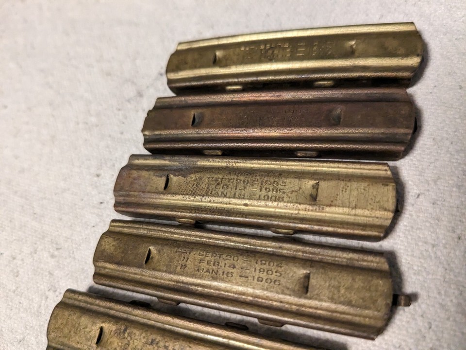 US Model 1903 Springfield (Patent Marked) Early Pre-WWI Brass Stripper ...