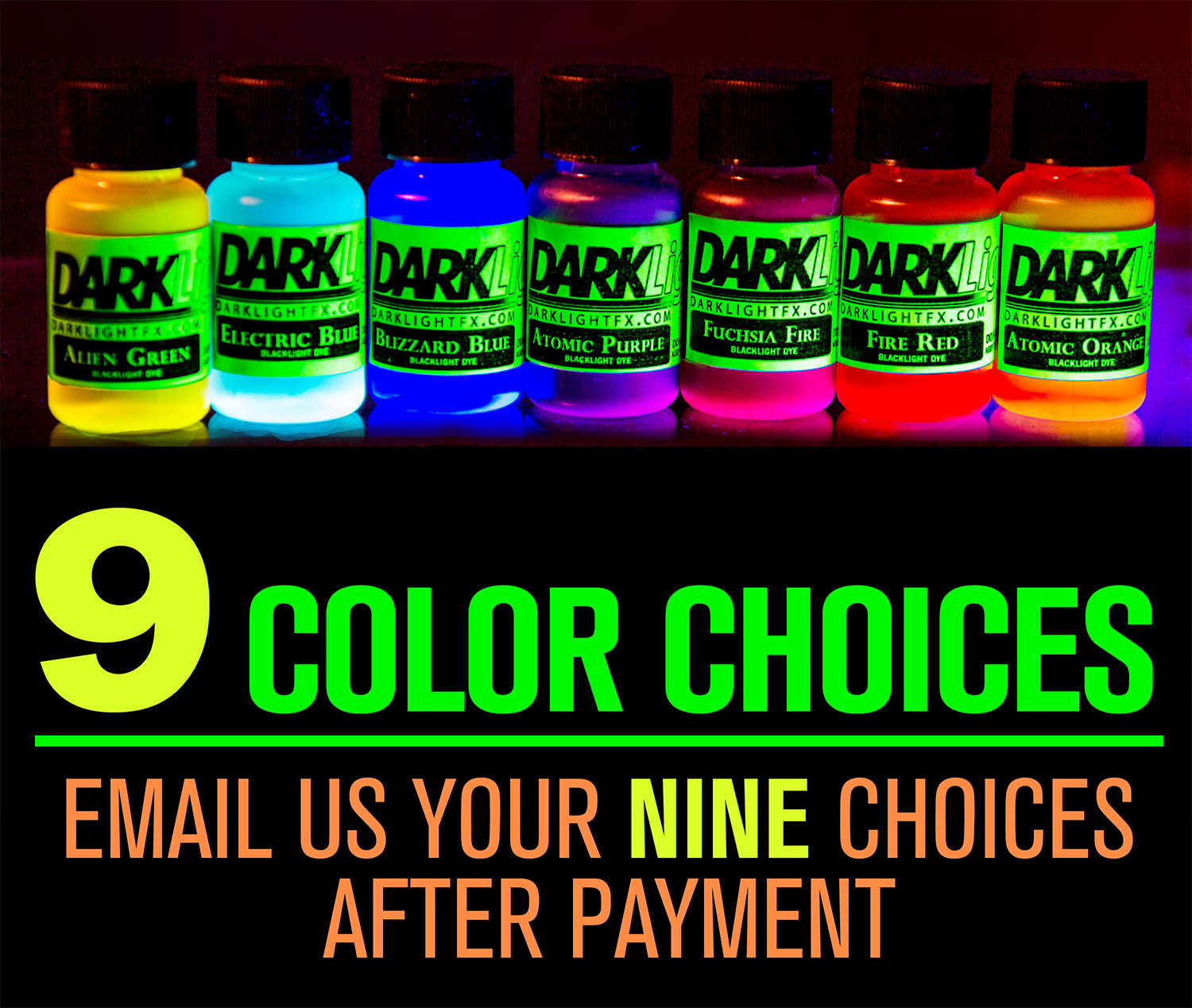 GLOWING Liquid: UV Neon Blacklight Reactive Dye / Paint / Ink / Special ...