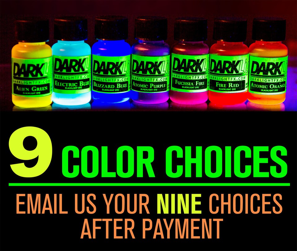 GLOWING Liquid: UV Neon Blacklight Reactive Dye / Paint / Ink / Special ...