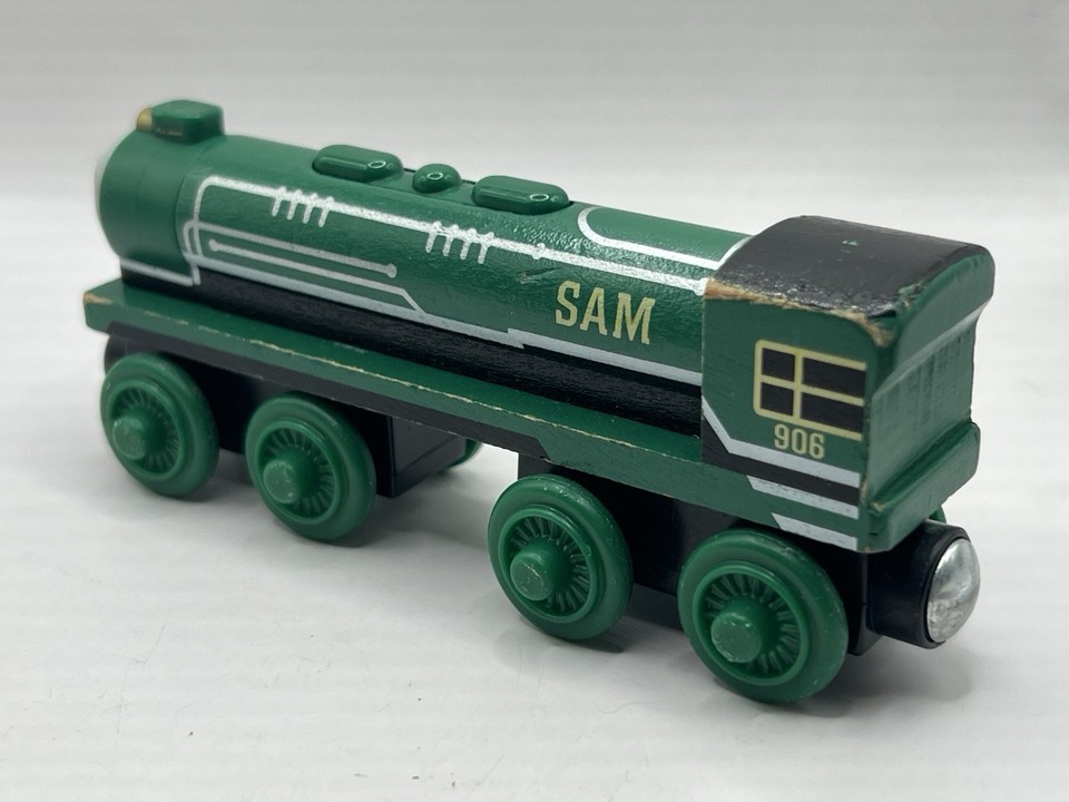 Thomas & Friends Wooden Railway Train SAM THE VIRGINIAN ENGINE 2012 No ...