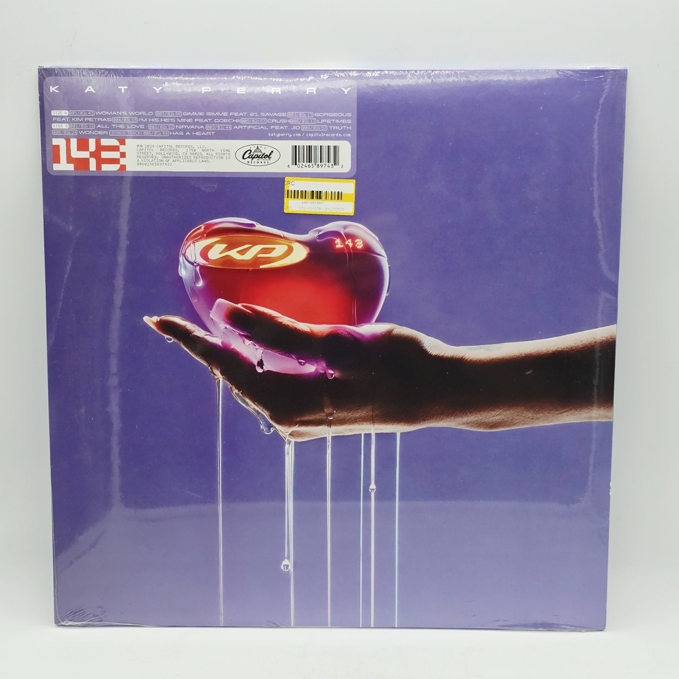 Katy Perry - 143 Red Color Vinyl NEW Sealed Alternative Album Cover ...