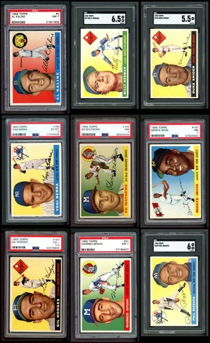 1955 Topps Baseball Complete Set 6.5 - EX/MT+ 7101014 | eBay