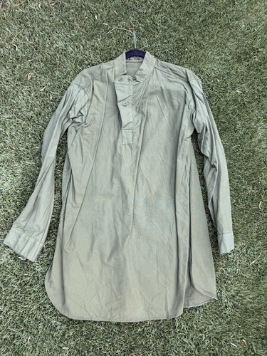 1950s Collarless MILITARY Swedish Army M-55 Popover Cotton Vintage | eBay