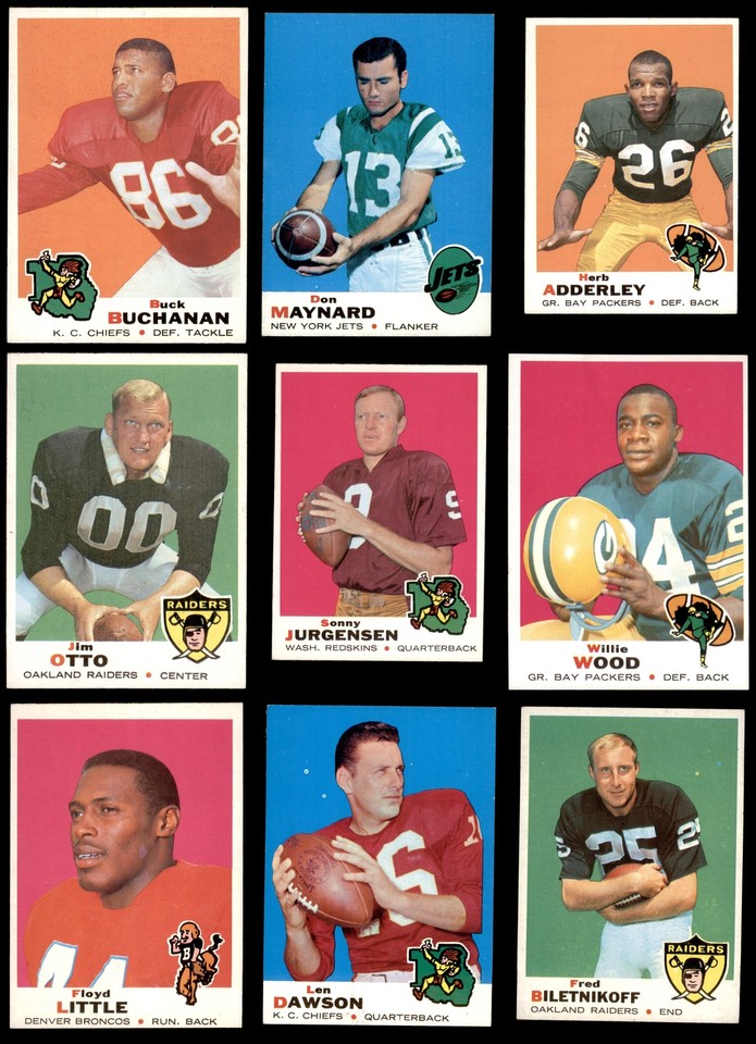 1969 Topps Football Complete Set 6 - EX/MT | eBay