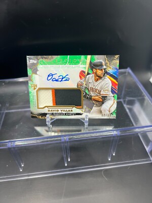 2023 Topps Inception David Villar #IAP-DV Patch Auto Rookie Card Giants ...