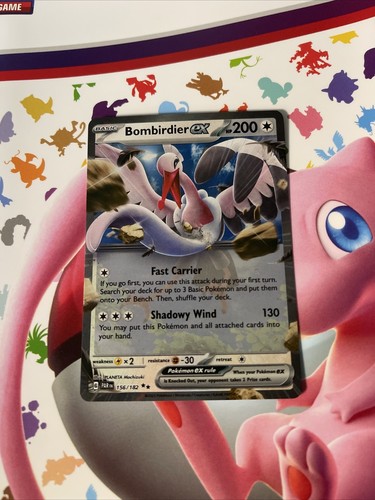 Pokemon Bombirdier ex - 156/182 - Paradox Rift Scarlet & Violet Double ...