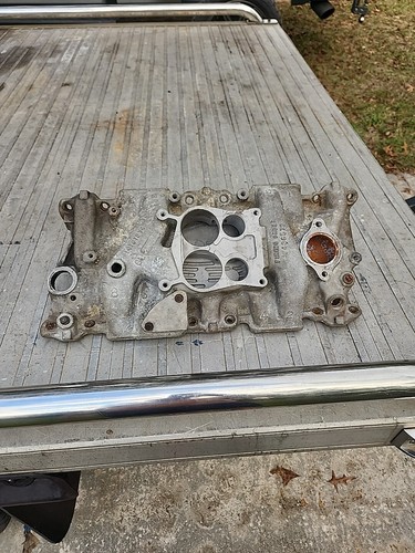 Chevy Small Block Intake Manifold 4 Barrel Carburetor OEM Tbi Heads ...