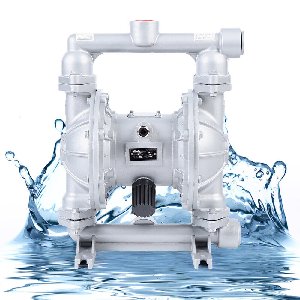 24GPM Air-Operated Double Diaphragm Pump 1" Inlet + Outlet 9 CFM 6 m3/h ...