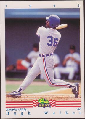 1992 Classic Best Hugh Walker #184 Memphis Chicks Baseball RC | eBay