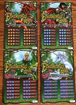 Unicorn, Fairies, Dragon Enchanted Theme Instant SV Lottery Ticket Set ...