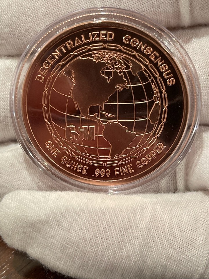 1oz Bitcoin .999 Copper Round - Golden State Mint - Crypto Currency IN ...