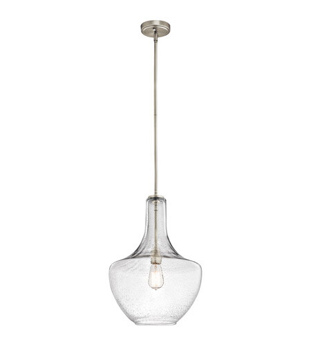 Kichler Lighting 42046NICS Everly Pendant Brushed Nickel 783927417709| eBay