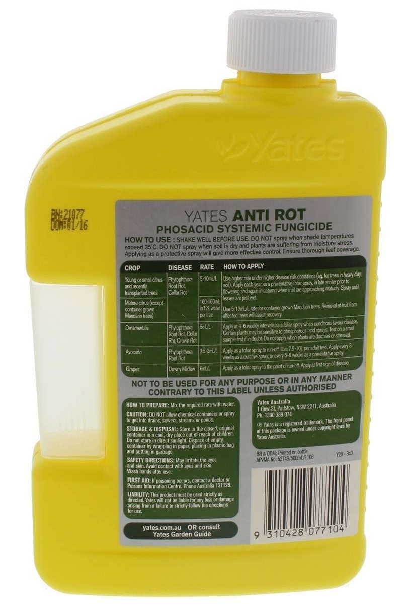 Yates Anti Rot Phosacid Systemic Fungicide 500ml for sale online | eBay ...