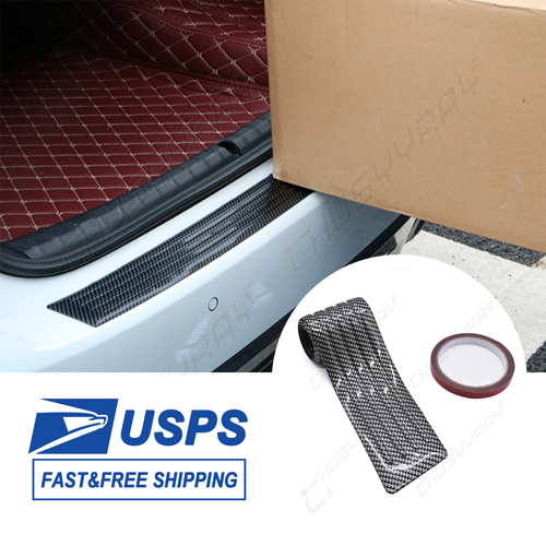 Car Carbon Fiber Sill Protector Anti-Scratch Trunk Guard | eBay