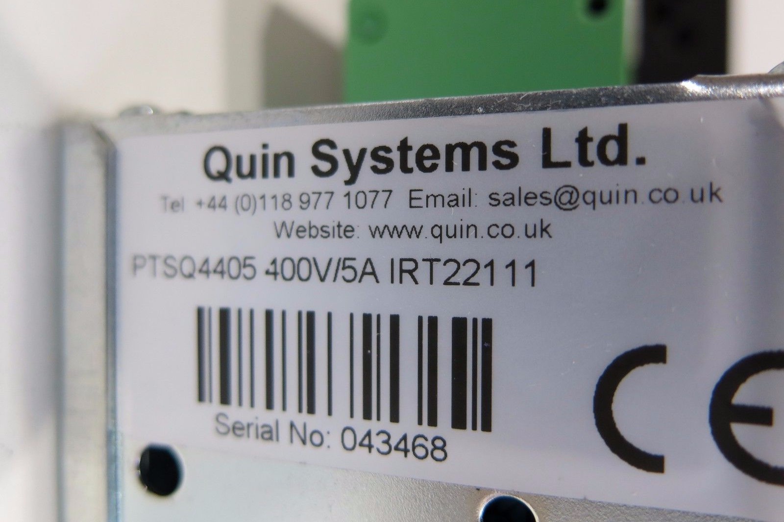 QUIN SYSTEMS PTSQ4405 400V/5A IRT22111 Servo Drive | eBay