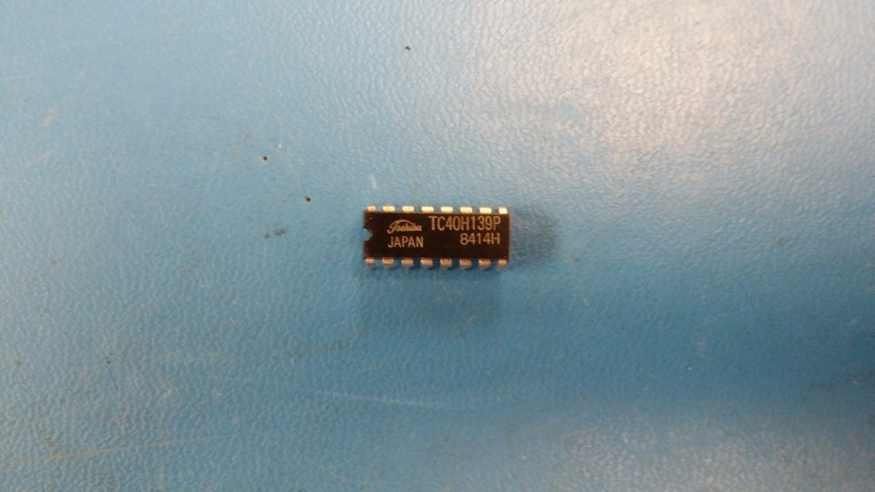 (1 PC) TC40H139P TOSHIBA IC,DECODER/DEMUX,2-TO-4-LINE,CMOS,DIP,16PIN ...