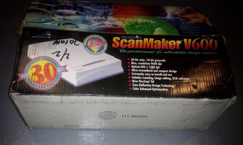 Microtek Scanmaker MRS-1200V6 /V600 Flatbed Scanner with Box | eBay