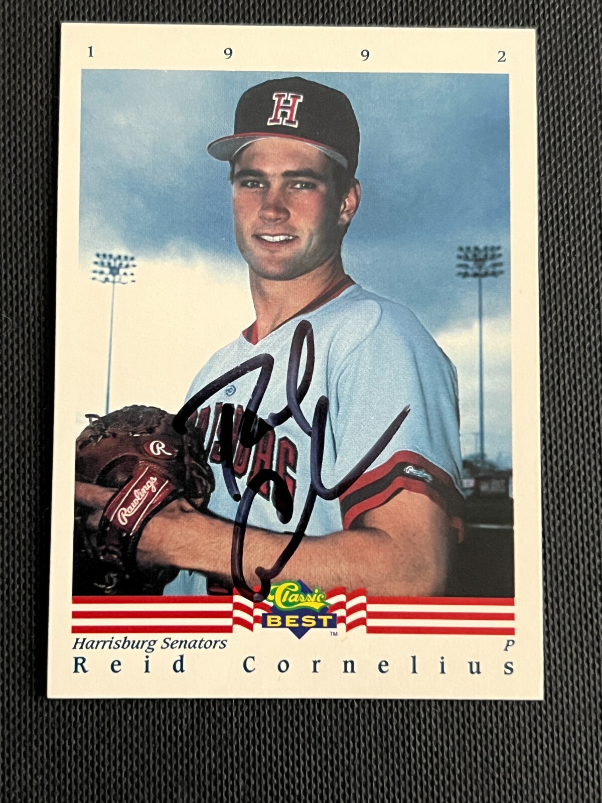 Reid Cornelius Signed 1992 Classic Best Card Auto Harrisburg Senators ...
