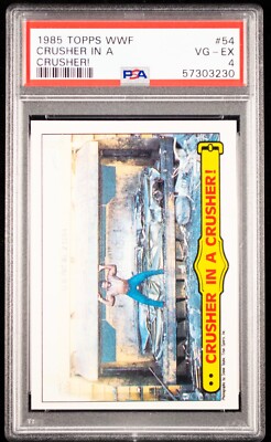1985 Topps WWF Crusher In A Crusher! #54 PSA 4 Junkyard Dog WWE WCW NWA ...