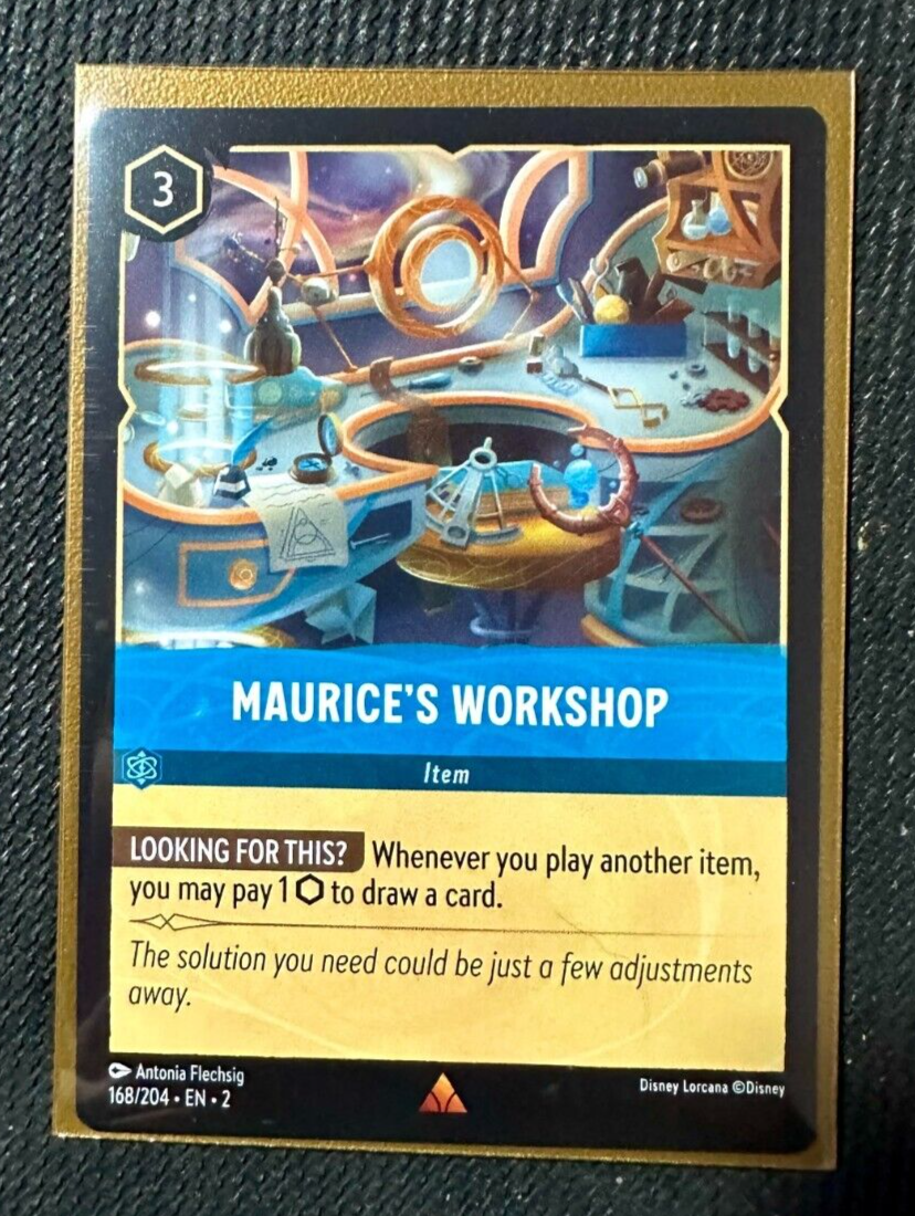Maurice's Workshop 168 Disney Lorcana Rise of the Floodborn Card RARE NON FOIL | eBay