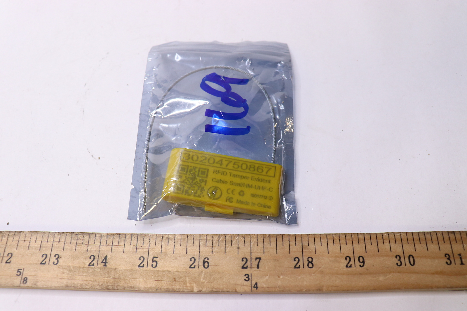 New ISO17712 RFID Tamper Evident Security Cable Seal Tag Yellow HM-UHF ...