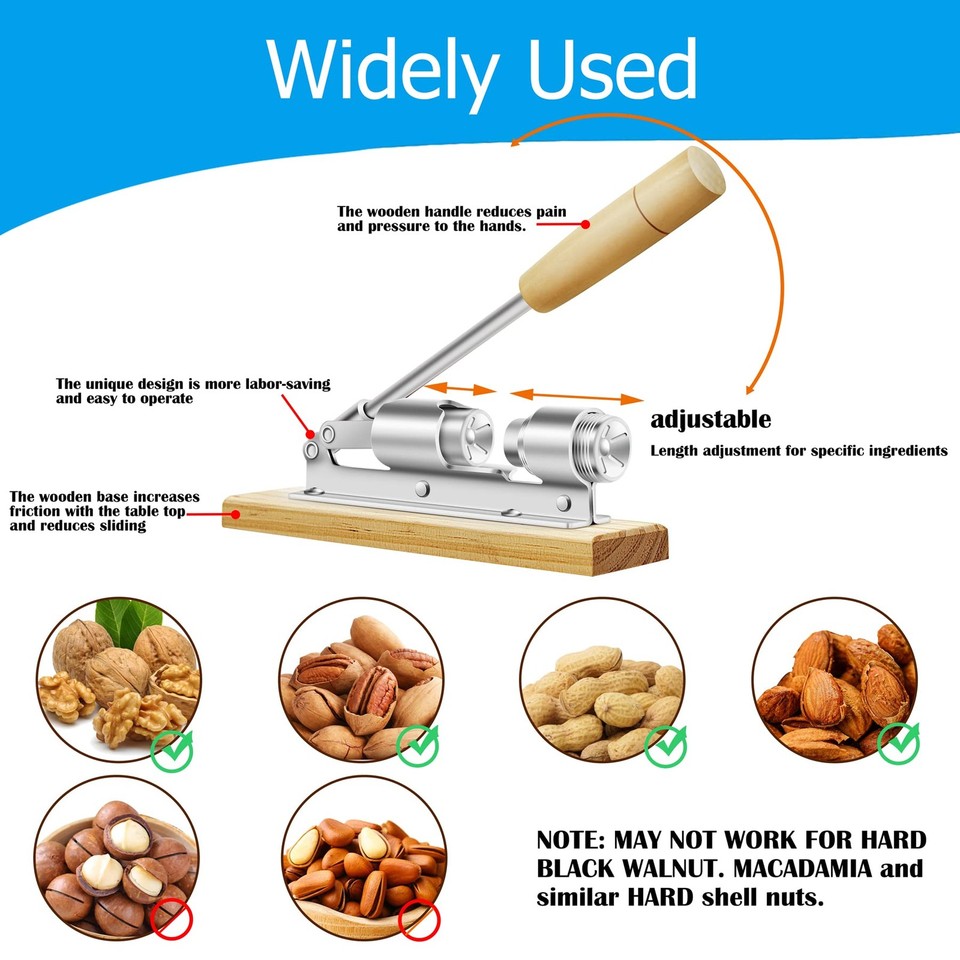 Nutcrackers for Nuts, Nut Crackers for Pecans, Heavy Duty Nut Cracking ...