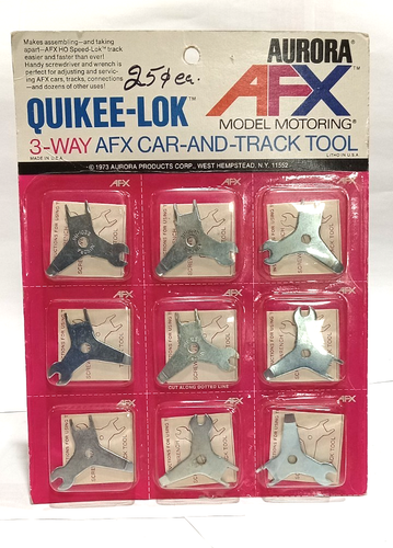Aurora AFX, Quikee-Lok Key - 3 in 1 Slot Car- &-Track Tool #2201-116 ...