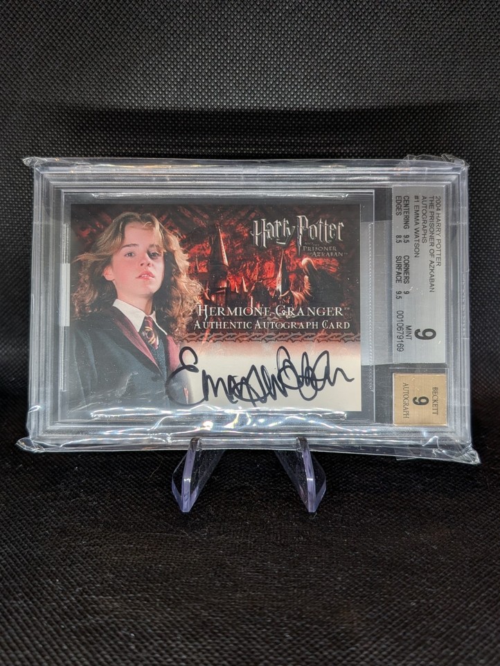 Hermione Autograph BGS 9 - 2004 Prisoner Of Azkaban Artbox - Emma ...