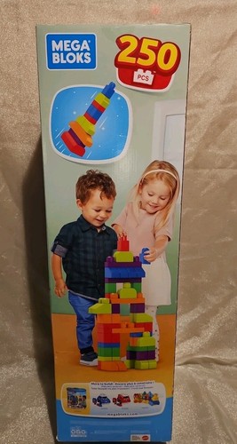 MEGA BLOKS Fisher-Price Toddler Building Blocks Toy Set, Build ‘n ...