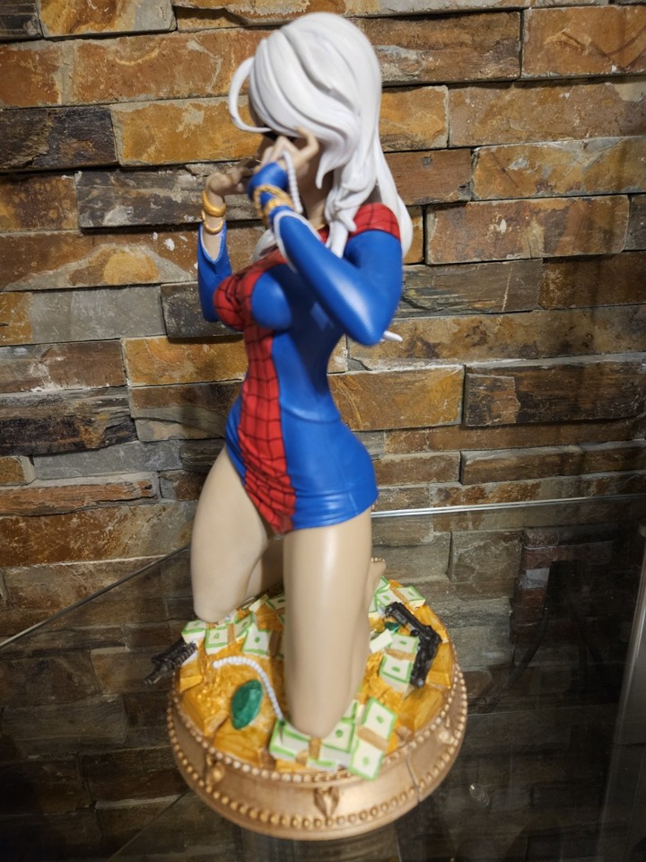 Black Cat (Felicia Hardy) Hand-Painted 3D Resin Statue 11 inches (279.4 ...