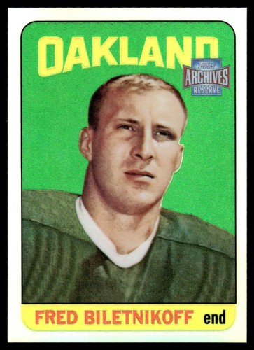 2001 Topps Archives Reserve Fred Biletnikoff #133 | eBay